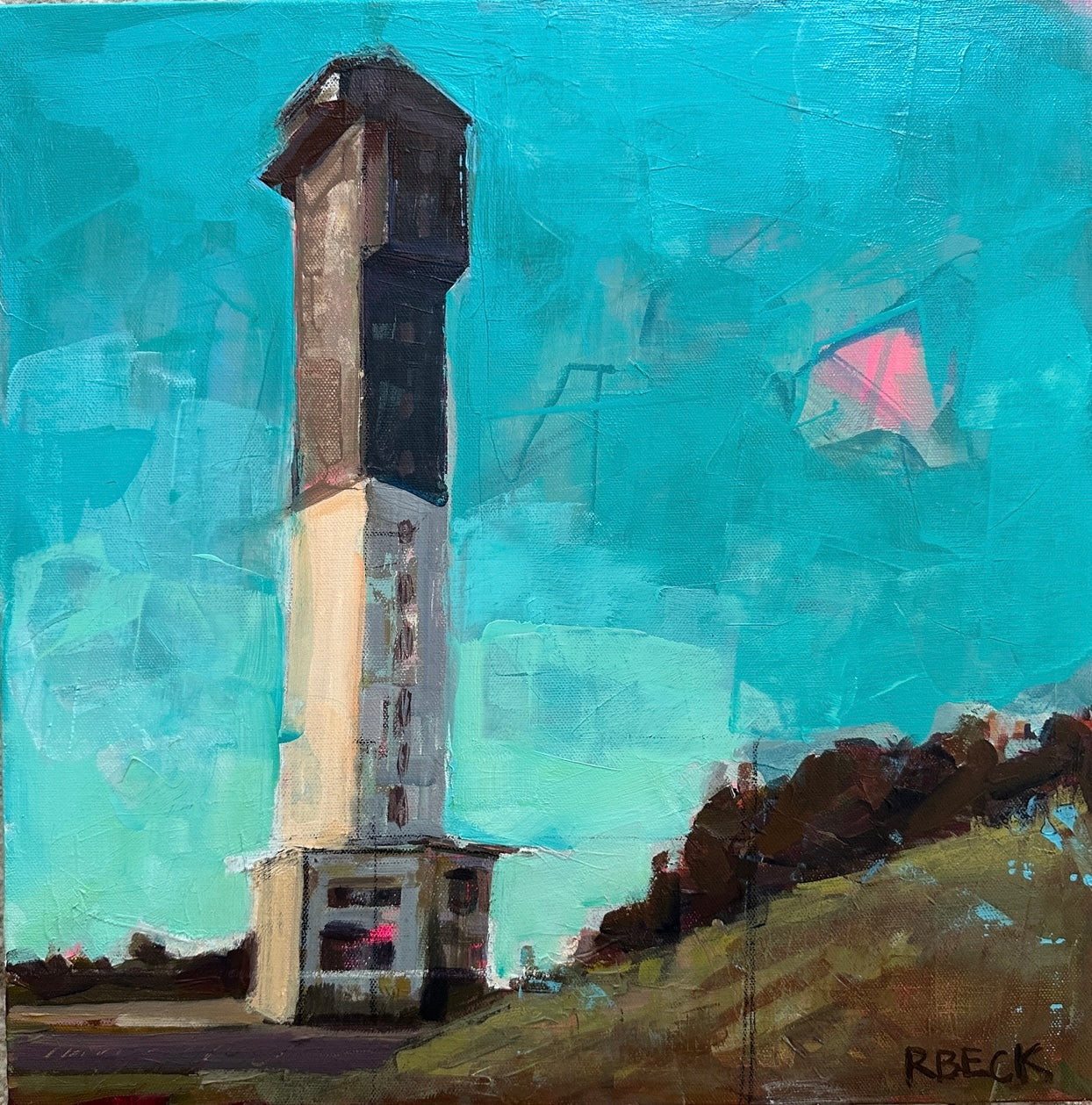 Beacon, 16x16 Original Painting – Ryan Beck