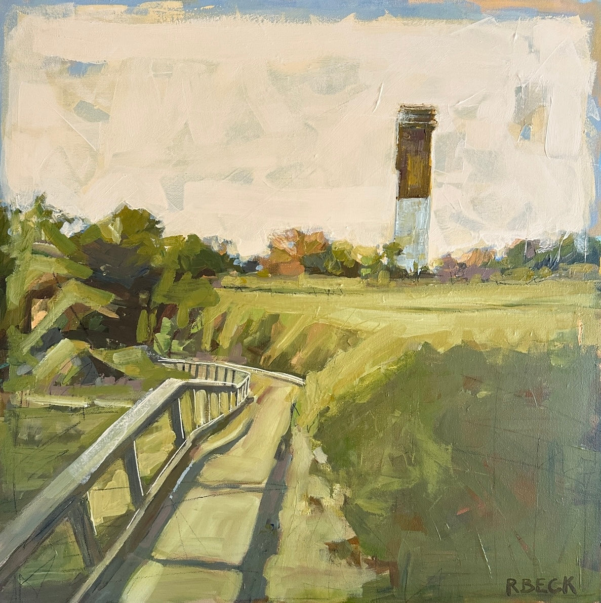 Beach Path Wanderer – Sullivan’s Island Original Painting | Ryan Beck Art